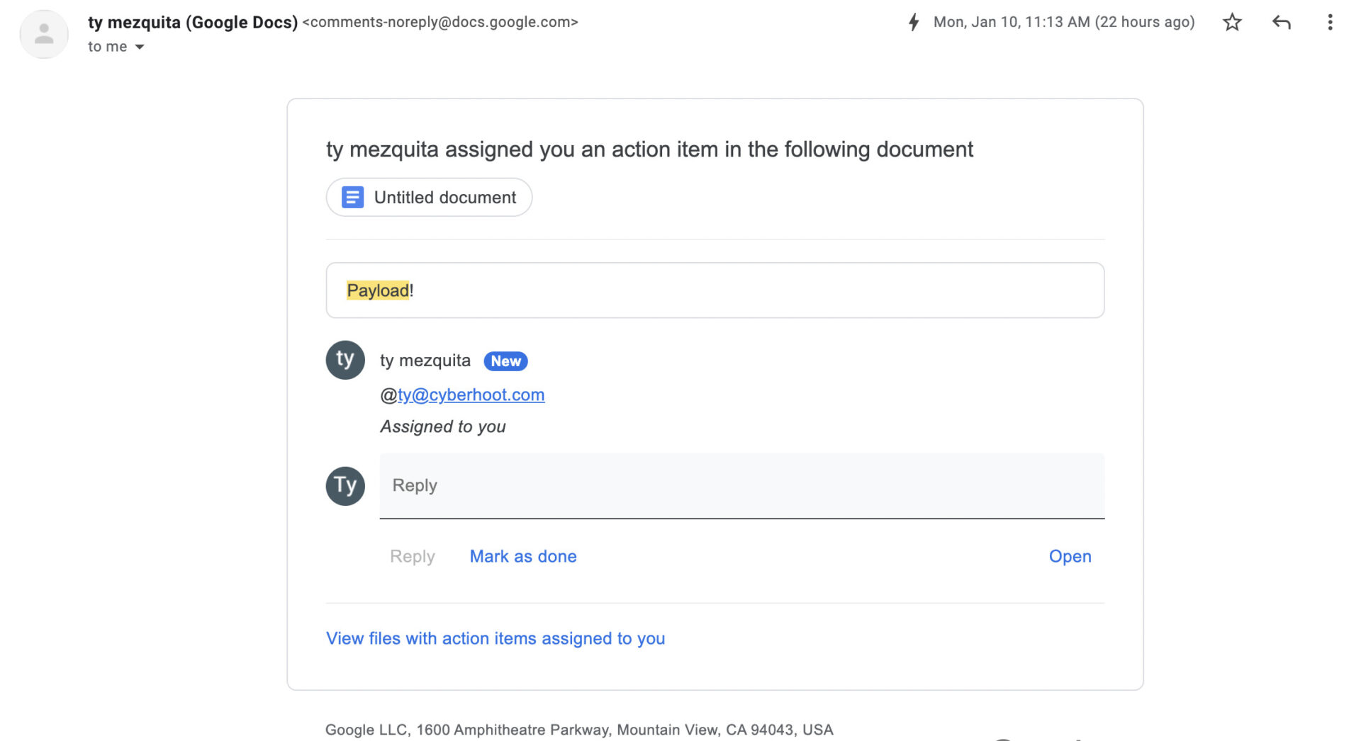 Google Docs' Comment Phishing Exploit - CyberHoot